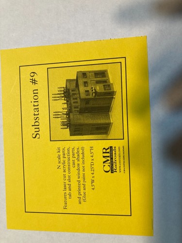 Milwaukee Road substation Custom Model Railroads craftsman kit n scale ...