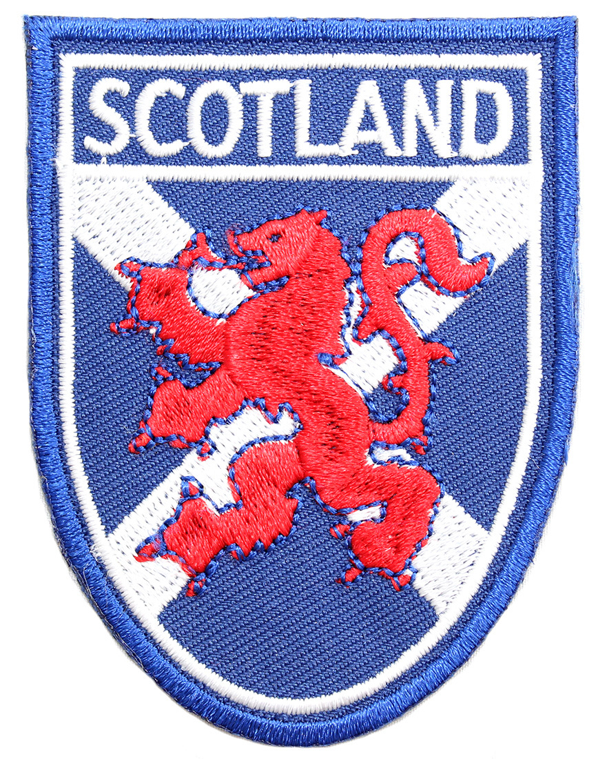 Scottish Saltire Patch, Embroidered Patch, Scotland Flag, Iron On Sew ...