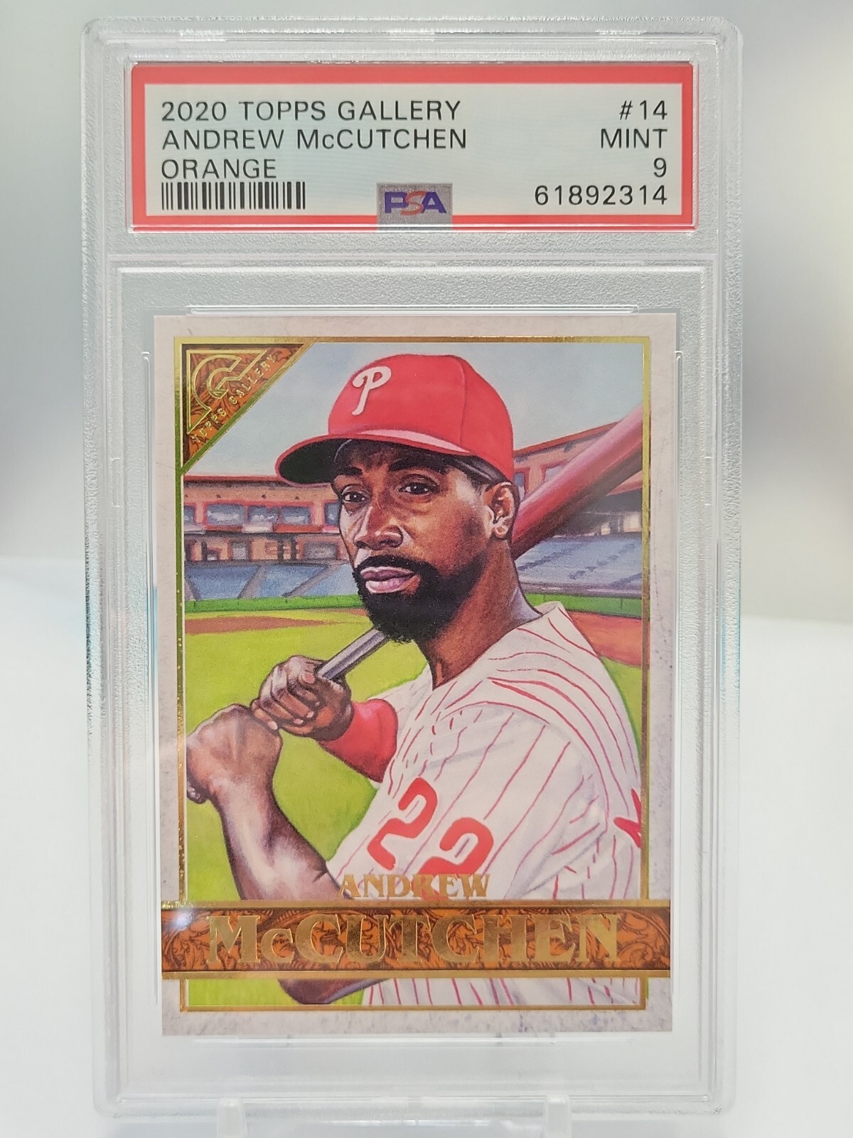 2020 Topps Gallery Andrew McCutchen Orange Variant #11/25 SP PSA 9 POP ...
