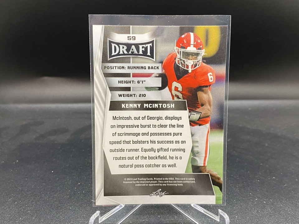 Kenny McIntosh 2023 Leaf Draft Gold #59 Georgia Seahawks RC Rookie | eBay