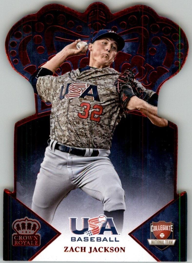 2015 Panini USA Baseball - Crown Royale Zach Jackson #12 Red /50 (RC ...