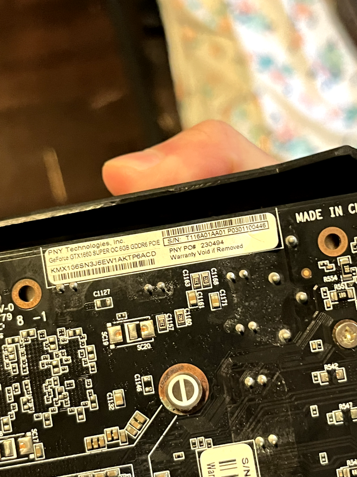 GeForce GTX 1660 6GB XLR8 Single Fan Graphics Card | eBay