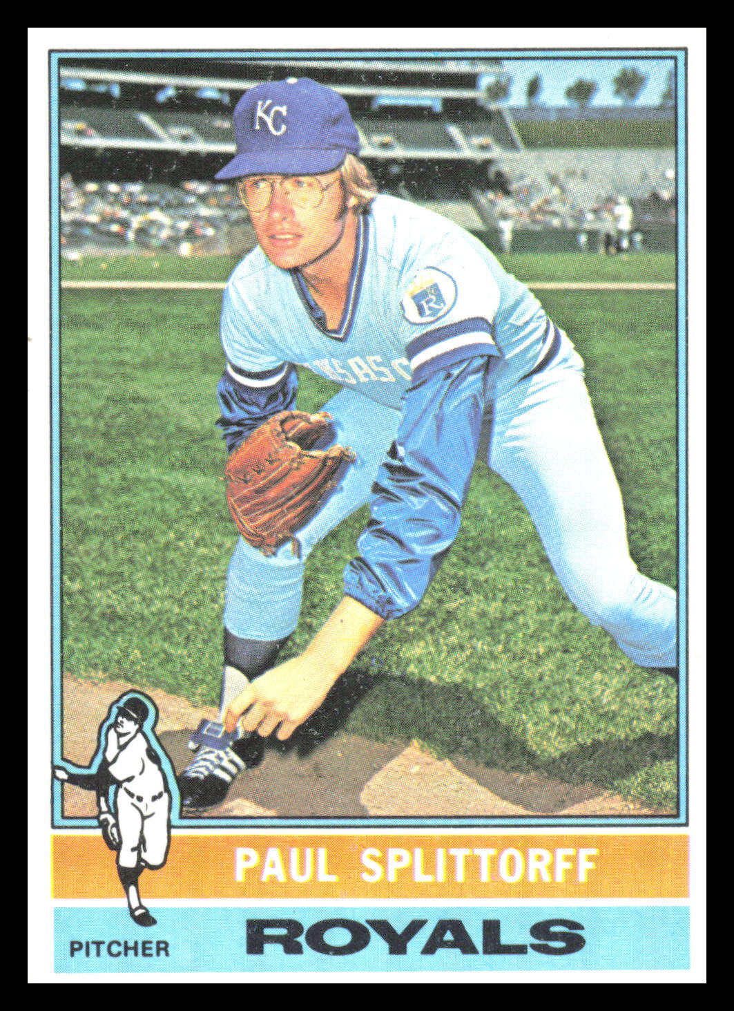 1976 Topps Paul Splittorff #43Kansas City Royals VG 5G | eBay