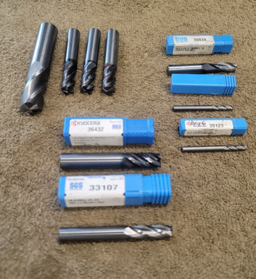 SGS End Mill Carbide Cutting Flute Dill Bit 36432 30834 30171 1/2 3/8 3 ...