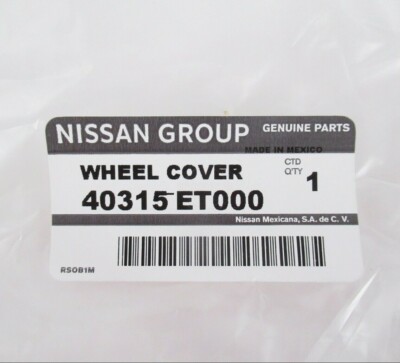 2007-2012 Nissan Sentra Front Wheel Cover Hub Cap 15" | 40315ET000 ...