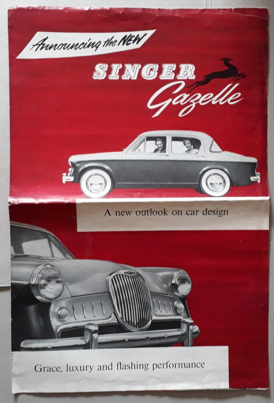 Singer Gazelle Series 1 Brochure c.1957 | eBay