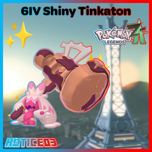 Shiny Tinkaton 6IV Mega Dimension Pokemon Legends ZA Ready 🚀 Fast 🚀 | eBay