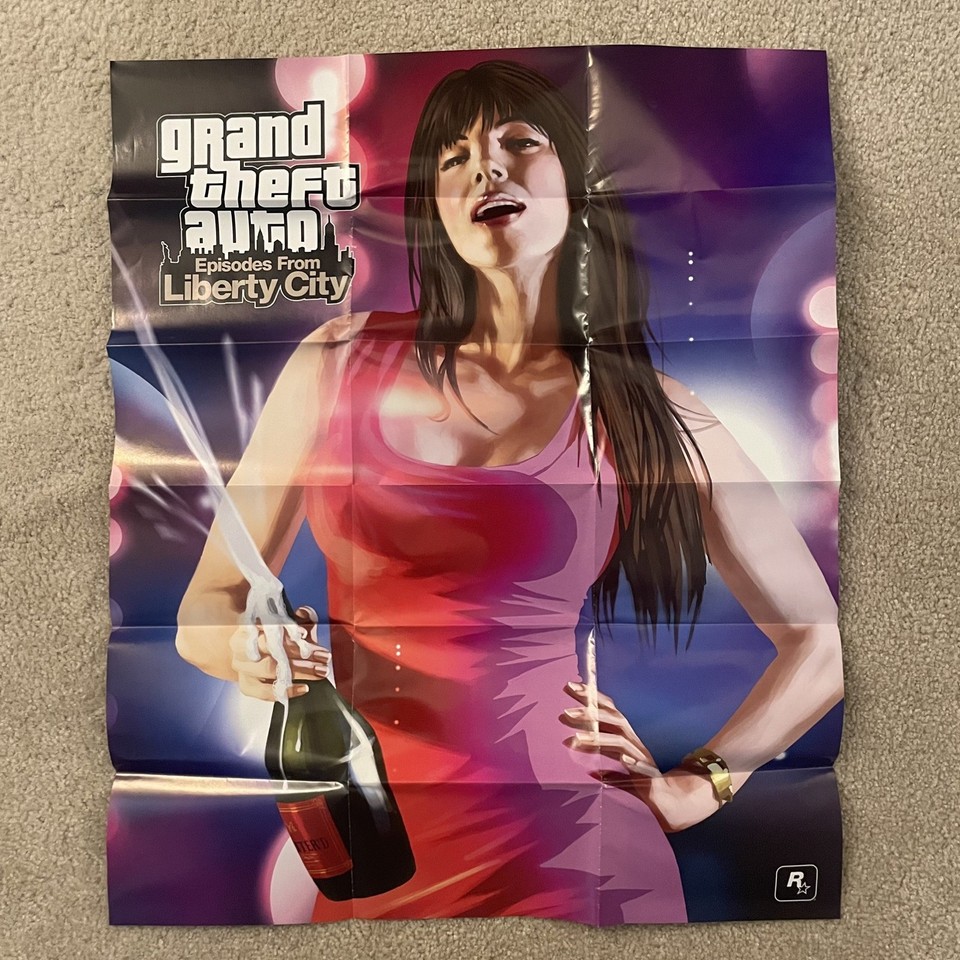 Grand Theft Auto Episodes from Liberty City Poster & Map Official GTA ...