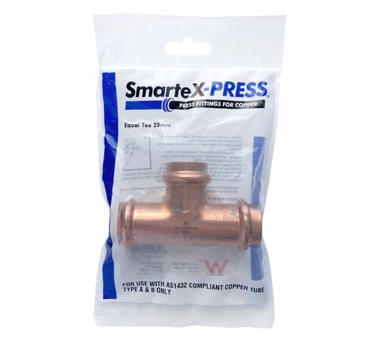 SmartX Press 25mm Copper Equal Tee | eBay