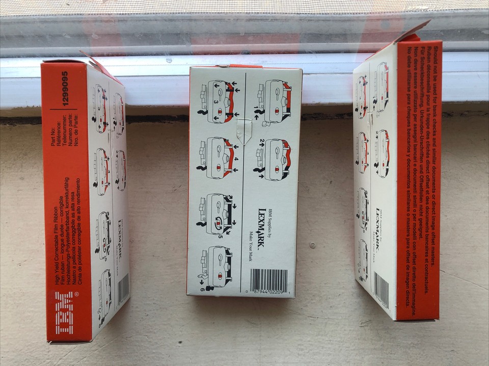VTG IBM High Yield Correctable Film Ribbon - 1299095 NIB Three Boxes ...