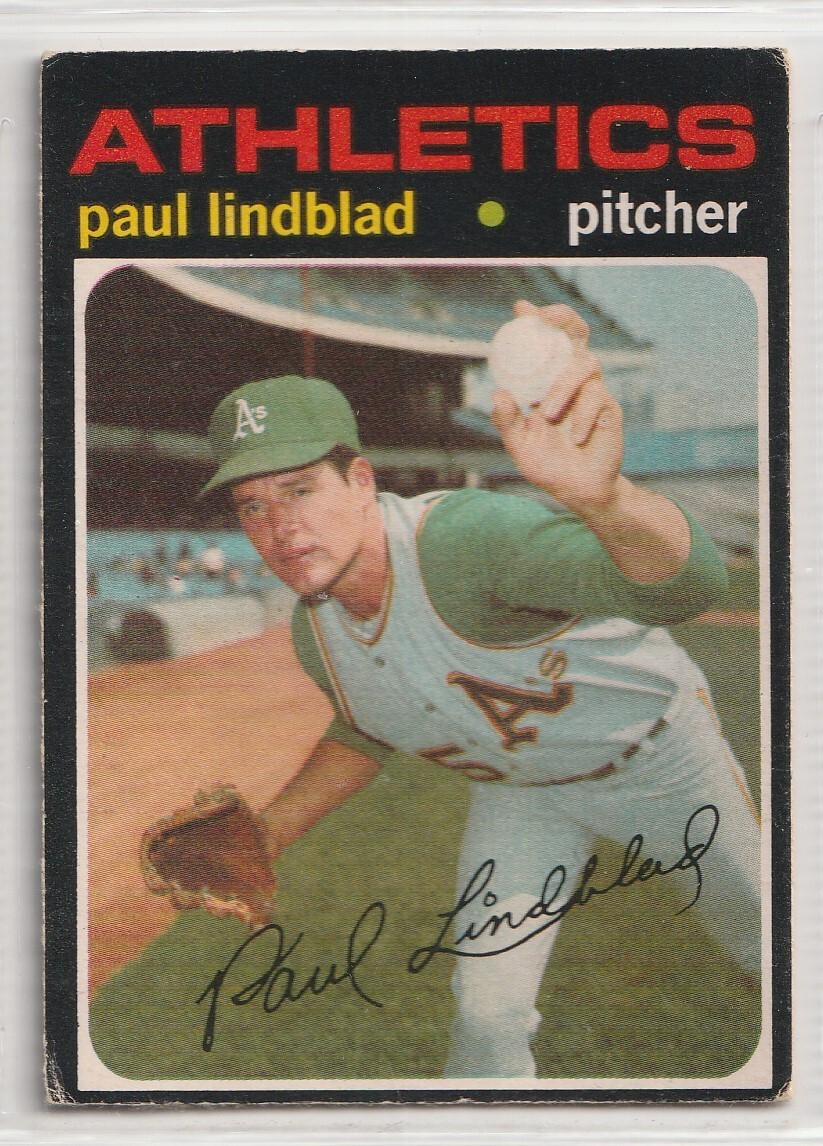 1971 O-Pee-Chee Baseball #658 Paul Lindblad Oakland Athletics | eBay