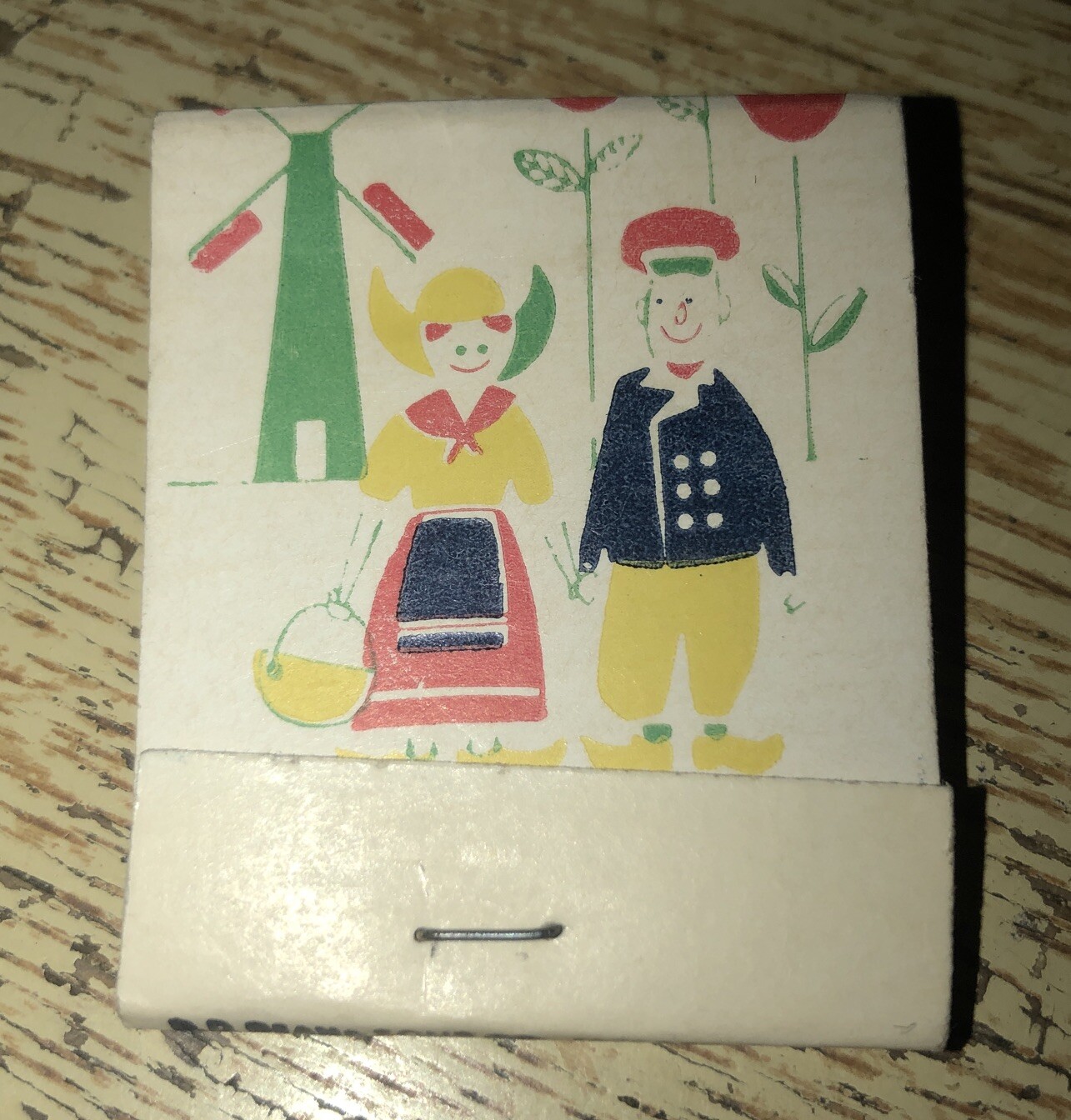 D.D. Beans & Sons New Mexico Farming Couple Cartoon Matchbook 2/3 Full ...