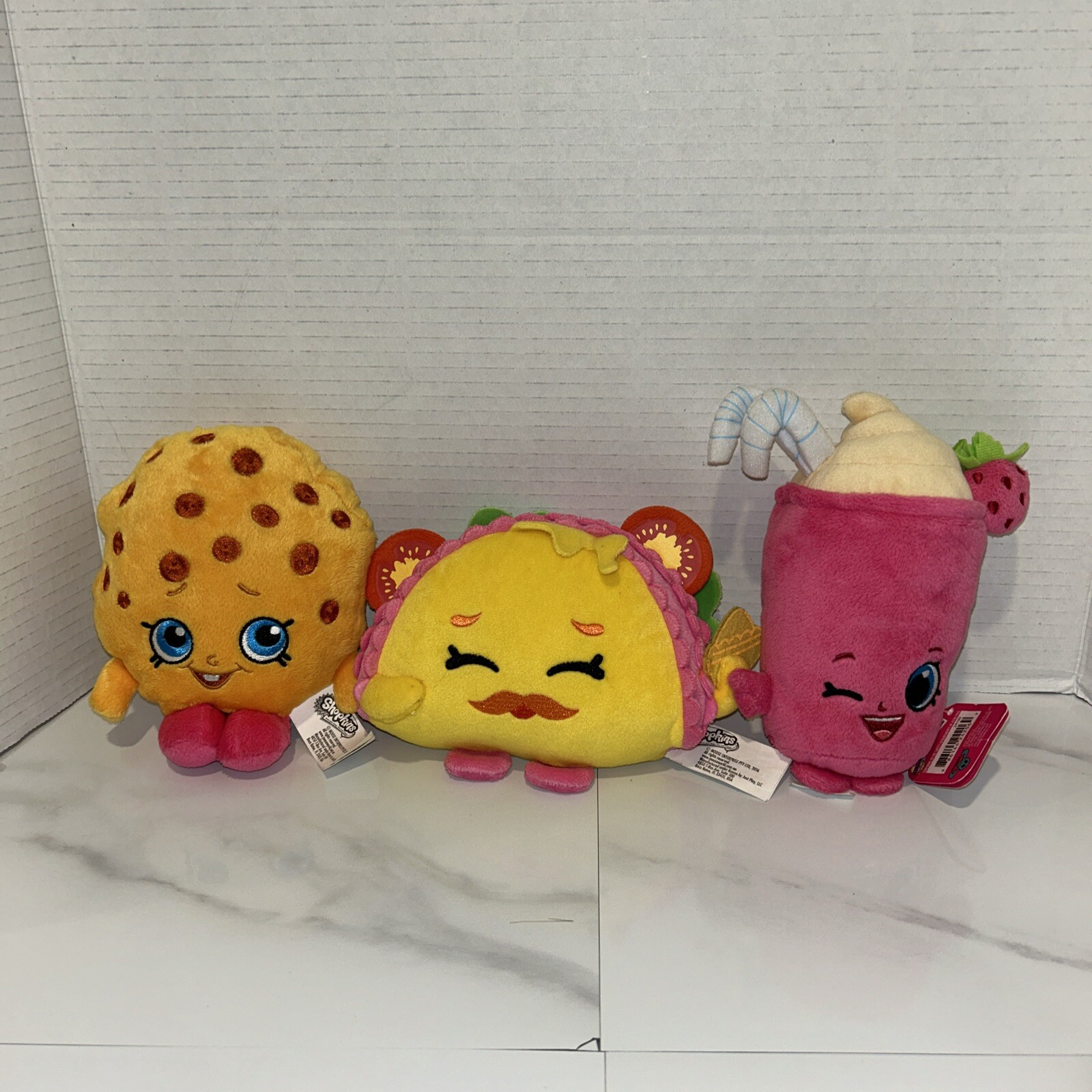 Lot Of 3 Kids Stuffed Shopkins Yellow and Pink | eBay