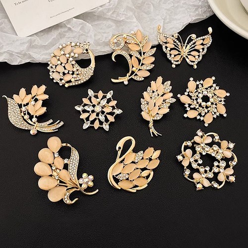 Crystal Brooch Clothing Fixation Corner Badge High Grade Pin Wedding | eBay