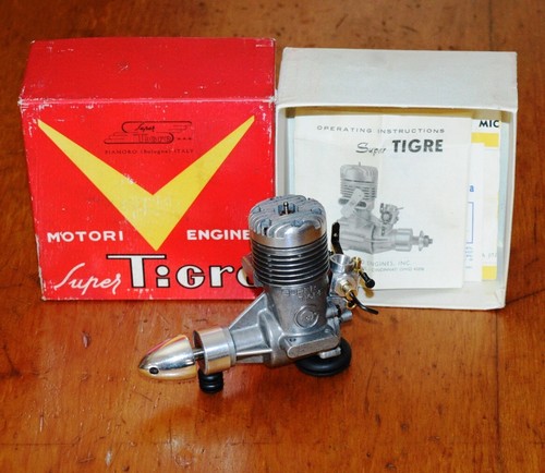 1966 Super Tigre G51 Rear Rotary model airplane engine 51 vintage rc ...