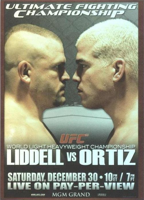 2010 Topps UFC Series 4 - Fight Poster Review Chuck Liddell, Tito Ortiz ...