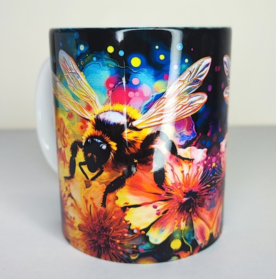 Personalised Bee Design Mug | Bee Coffee Mug | Tea Mug | Bumble Bee Mug ...