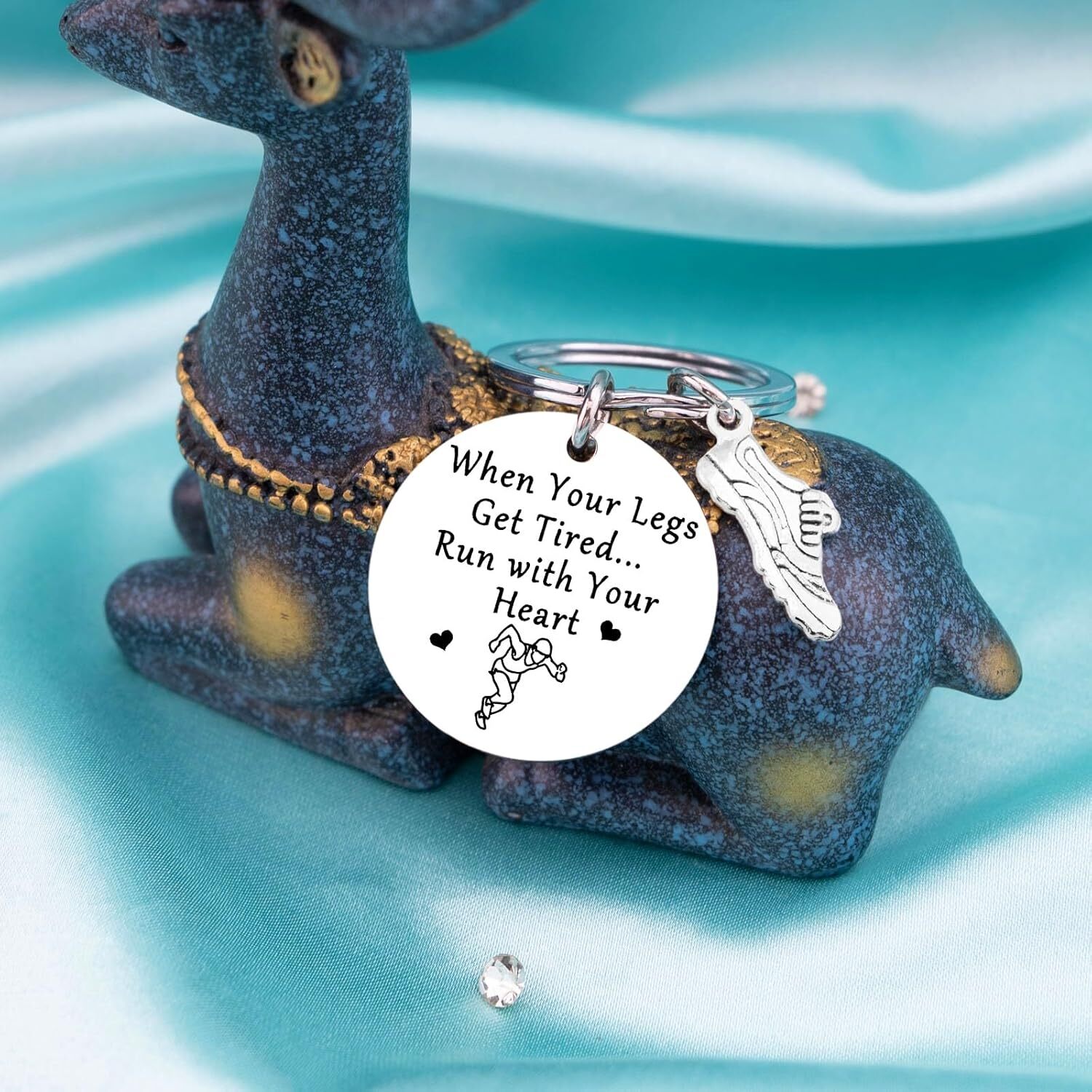 Track and Field Gifts for Runners Men Women Running Keychain ...