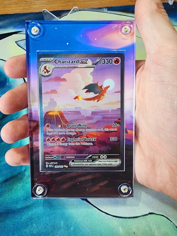 Pokemon 151 Charizard EX 199, Charmander 168, Charmeleon 169 Custom ...