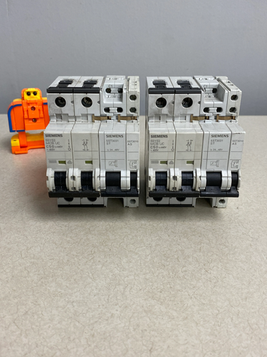Siemens 5SY52 MCB UC C50- 5ST3031 ST- 5ST3010 AS Circuit Breakers, *Lot ...