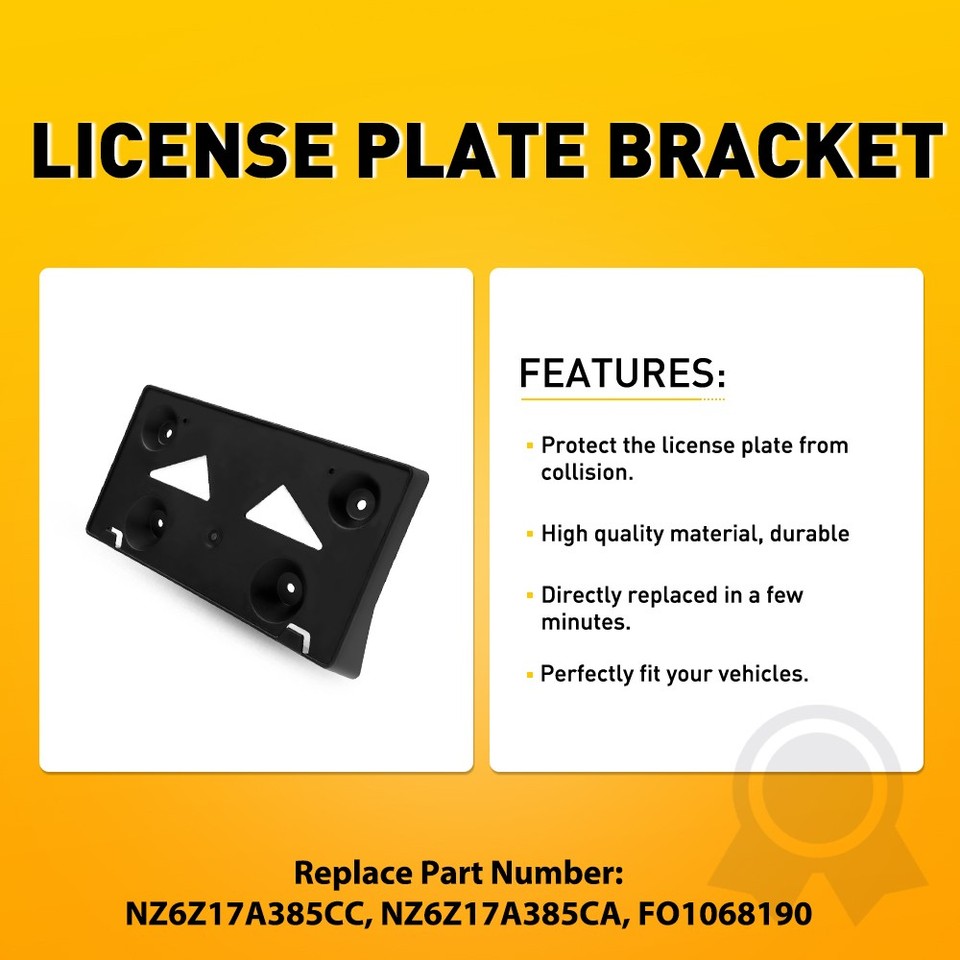Replacement Front License Plate Bracket 1-10X Fits 22-24 Ford Maverick ...