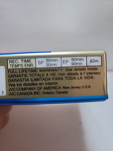 📼 NIP JVC EHG 30 Hi-Fi Compact VHS 90 Min Tape TC-30 EHGDU Sealed 📼 | eBay
