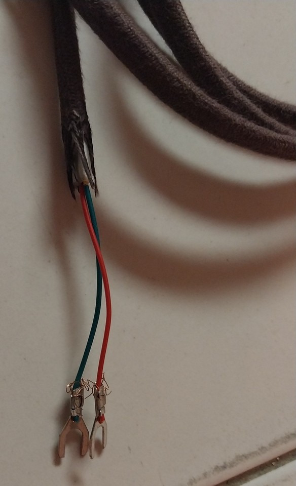 36" Cloth Cord 2 Wire Telephone Cord Excellent Condition See Pictures ...