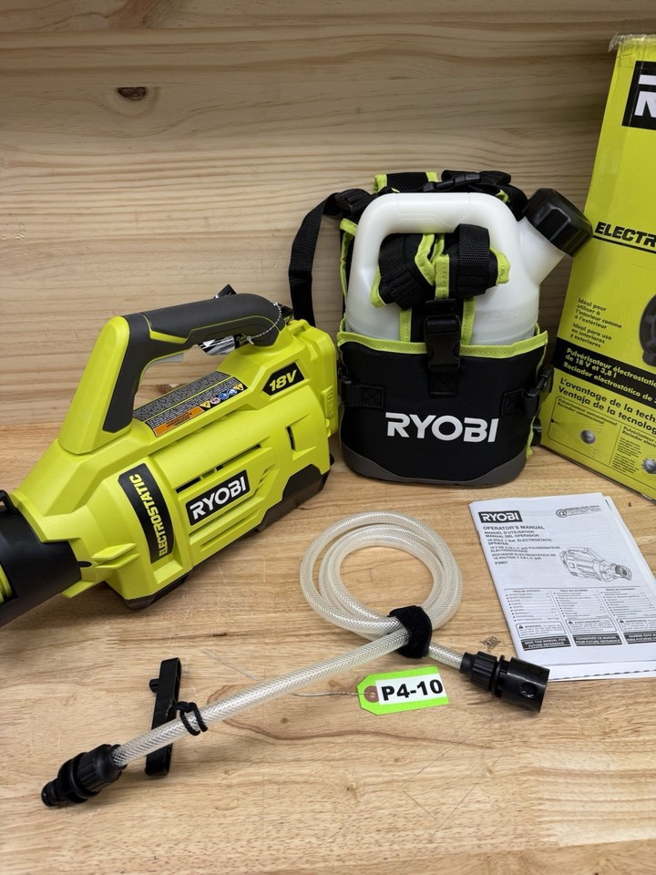 RYOBI P2807 ONE+ 18V Electrostatic 1 Gal. Sprayer- Tool Only P4-21 | eBay