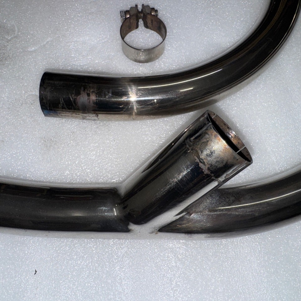 Vincent Rapide Exhaust System Front Pipes Stainless | eBay UK