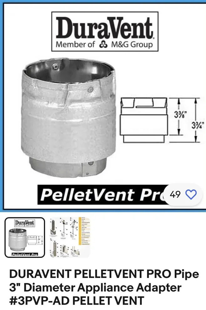 DuraVent+3PVP-AD+Appliance+Adapter for sale online | eBay