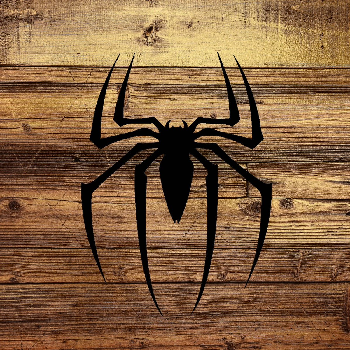 Spiderman Spider Logo Stencil