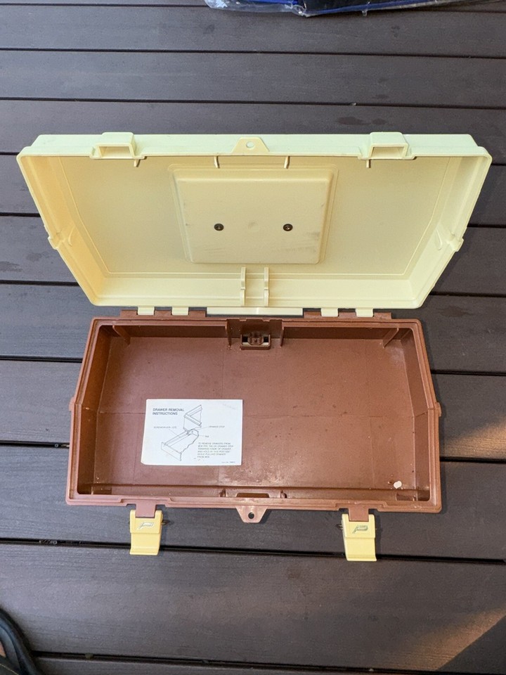 PLANO 757 Vintage FISHING Tackle Tool Box Organizer 4 Drawer Some ...
