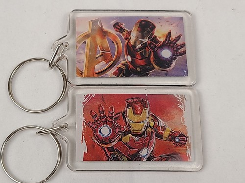 Iron Man Avengers Age of Ultron Lot of 2 Acrylic Keychain Keyring ...