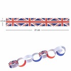 PAPER CHAIN 100pk UNION JACK Strips Kings Coronation Hanging Party ...