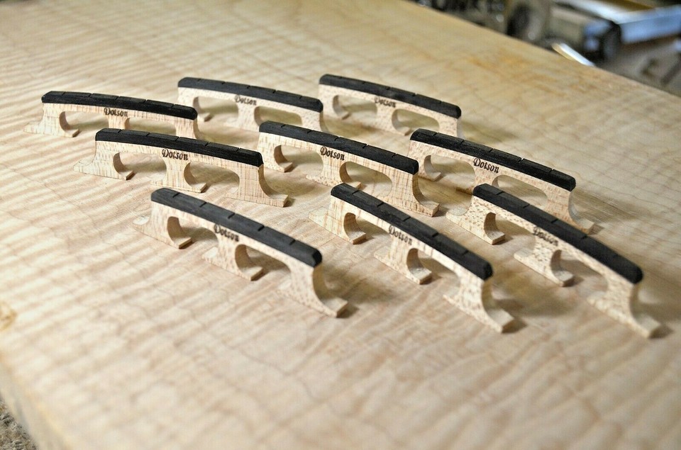 Radiused Banjo Bridge Old Wood Richie Dotson Premium True Radius Power ...