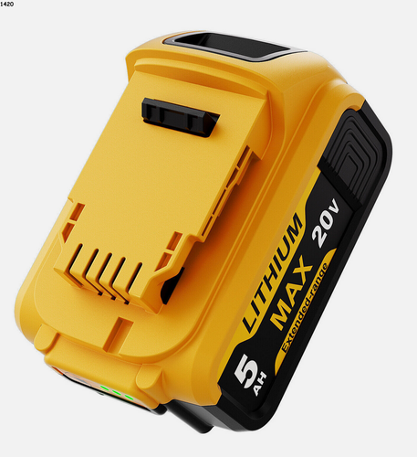 2 Pack For DeWalt 20V 20 Volt Max XR 5.0AH Lithium Ion Battery DCB206-2 ...