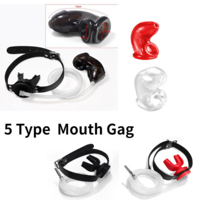 Metal Red Hood Head Harness Plug Silicone Open Mouth Gag Restraints ...