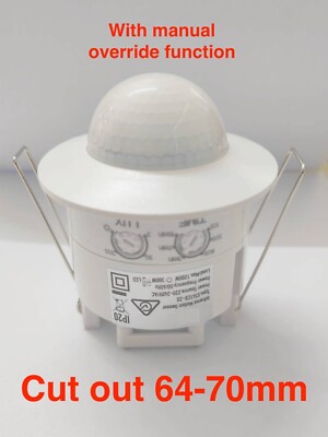 PIR indoor recessed Infrared 360 Motion Sensor with Timmer & manual ...