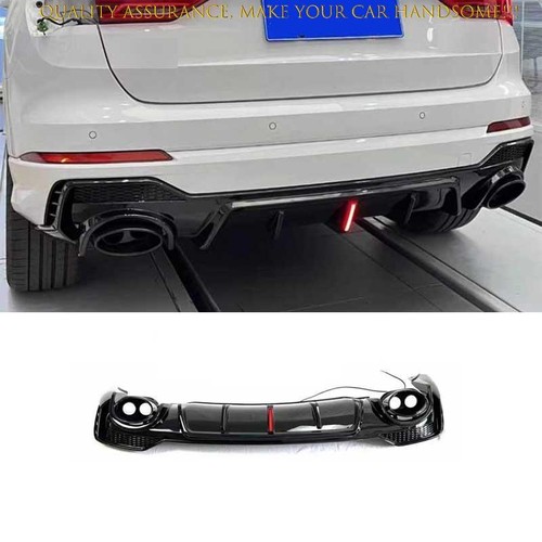 For Audi Q3 Quattro 2019-24 Bright Black Rear Bumper Diffuser Lip ...