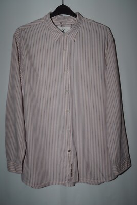 Rocha John Rocha Men’s pink white blue and black striped shirt size XL ...