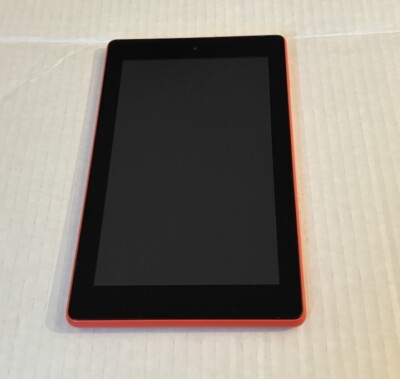 Fire 7 Tablet (7" display, 8 GB) Red - Generation 7th Model SR043KL ...
