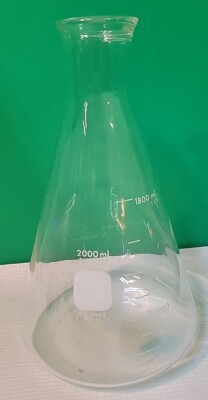 Pyrex 4980-2000 Erlenmeyer Flask 2000ml | Stopper No. 10 | eBay