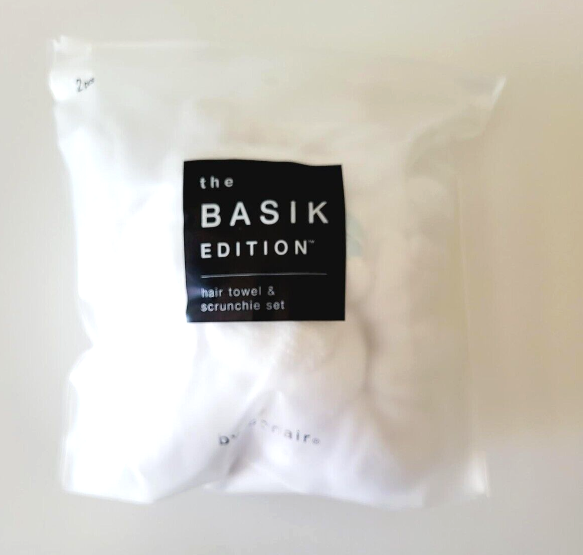 The BASIK Edition By Conair Hair Towel & Scrunchie Set Great For Travel NEW!!! | eBay