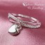 18K White Gold Plated Cubic Zirconia Exquisite Crossover Heart Ring ...