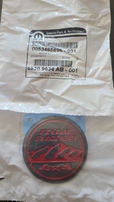 Trail Rated 4x4 Fender Emblem Medallion 68309634AB | eBay