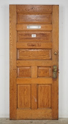 Antique 7 Panel Chestnut Entry Door 82.875 x 35.75 in. | eBay