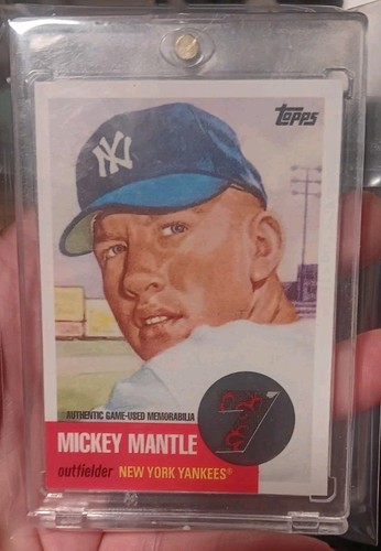 2007 Topps MICKEY MANTLE 7 Auth. Game Used Memorabilia, 1953 Reprint, # ...