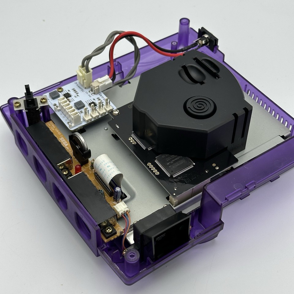 Sega Dreamcast Gdemu W/ Dreampsu, CMOS, 128gb SD Card, LED Mod Bundle ...