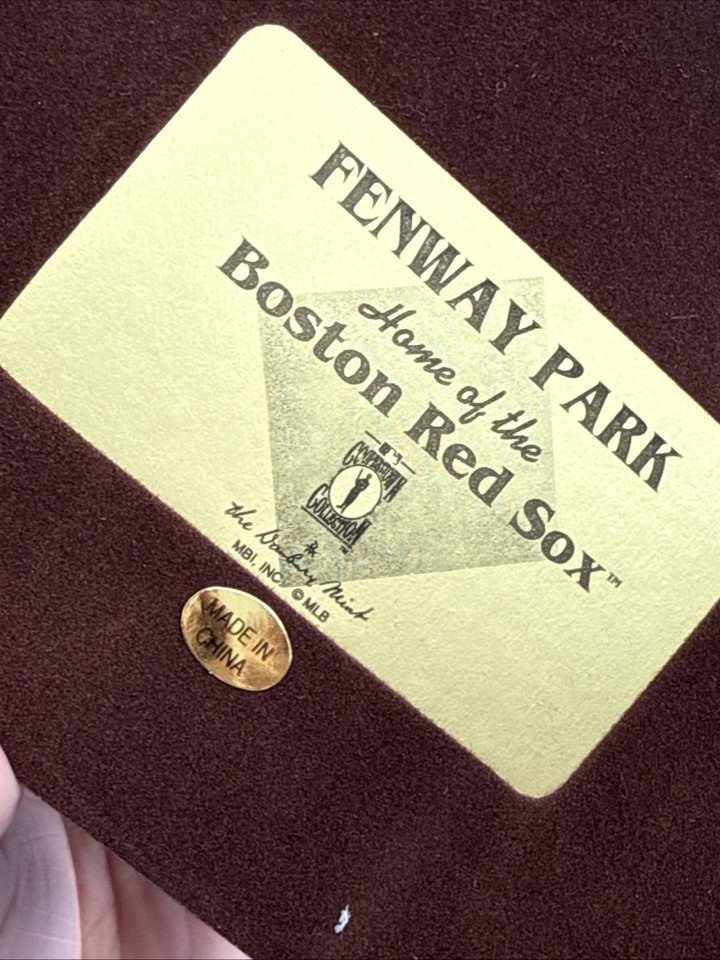 Danbury Mint Modern FENWAY PARK Stadium Replica Boston Red Sox w/COA ...