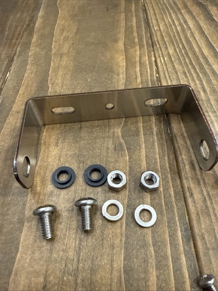 Western salt spreader controller mounting bracket set. Stainless with ...